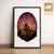 Midgar final Fantasy 7 Travel Poster, Retro Vintage Illustration, PC ...