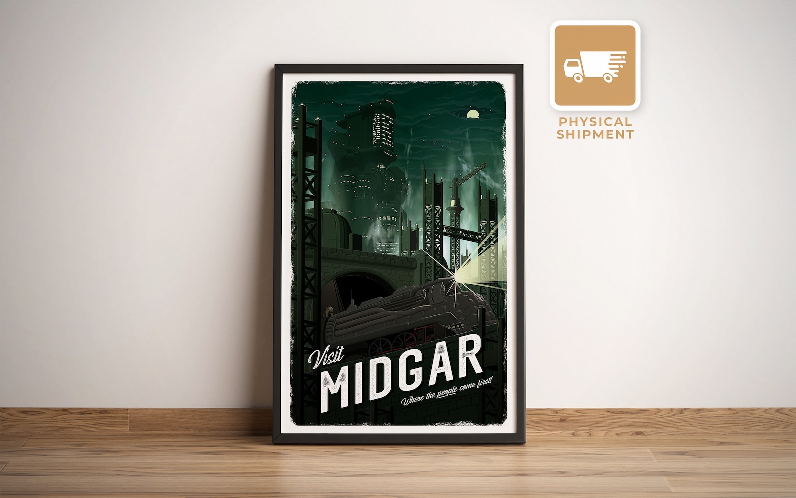 Midgar (final Fantasy 7) Travel Poster, Retro Gamer Wall Art - Etsy