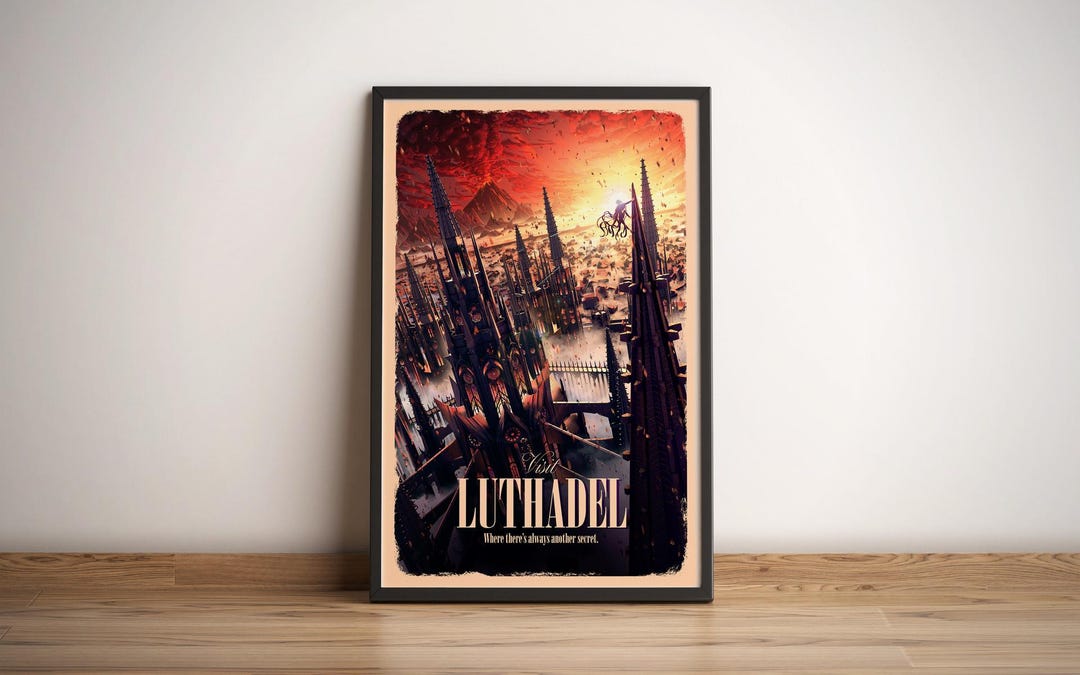 Luthadel (mistborn) Travel Poster, Retro Fantasy Cosmere Art - Etsy