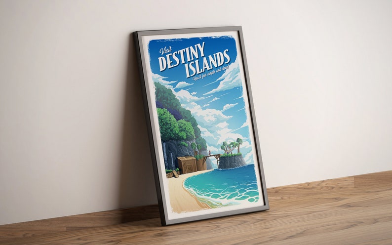 Destiny Islands kingdom Hearts Travel Poster Physical - Etsy