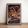 Midgar final Fantasy 7 Travel Poster, Retro Vintage Illustration, PC ...