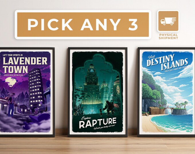 Pokemon Travel Poster Series - 10 Video Game Poster Anime Aesthetic ...