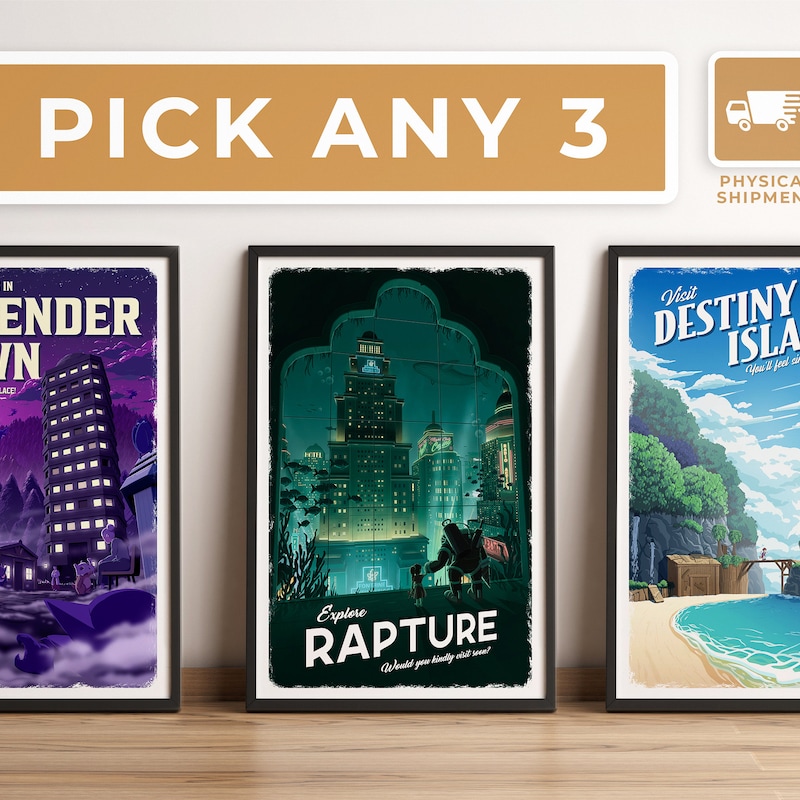 Vintage Video Game Posters - Etsy