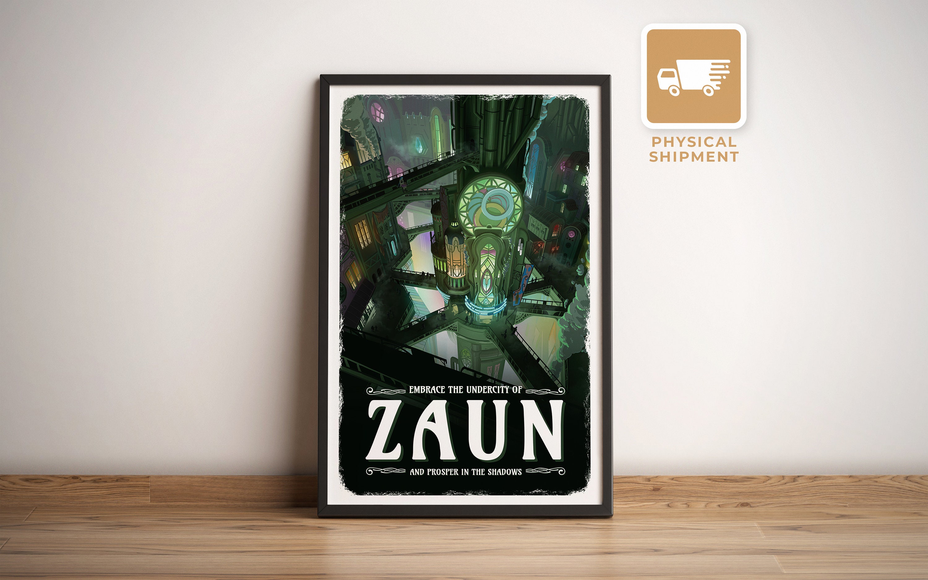 Zaun arcane / Lol Travel Poster Physical - Etsy