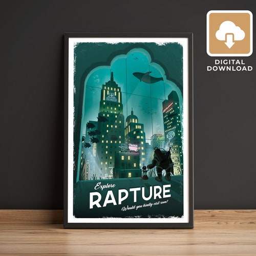 Bioshock Rapture Minimalist Poster - Etsy