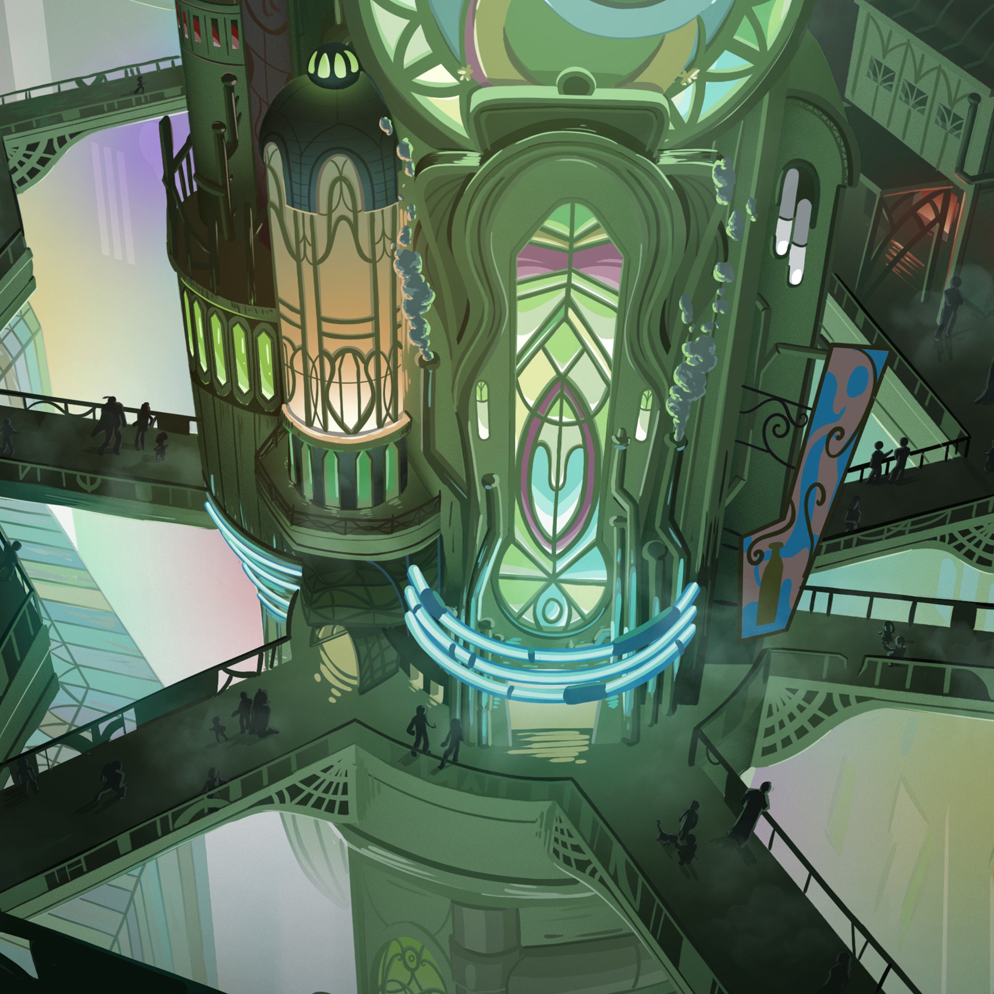 Zaun arcane / Lol Travel Poster Digital - Etsy