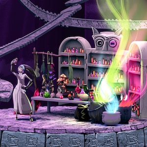 Yzma's Secret Lab (emperor's New Groove) - Travel Poster, Retro Vintage ...