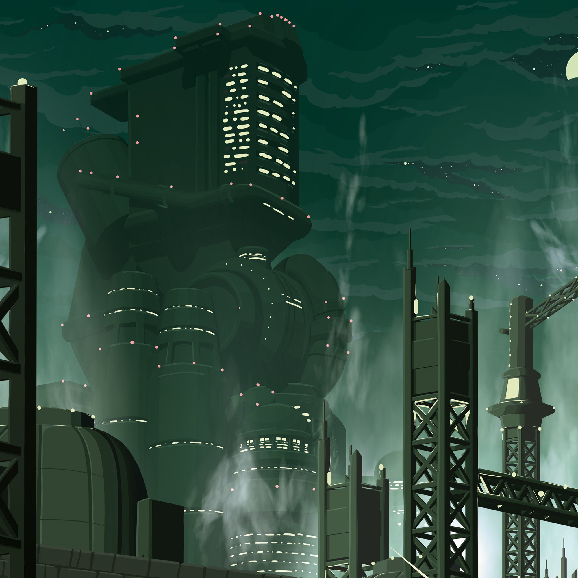 Midgar final Fantasy 7 Travel Poster Physical - Etsy