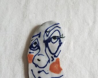 Face pin | Etsy