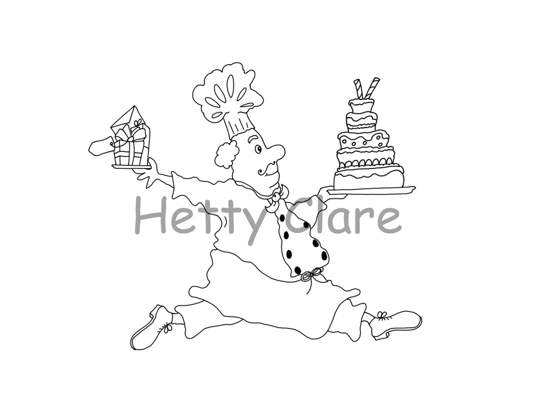 Birthday Chef Digital Download - Etsy