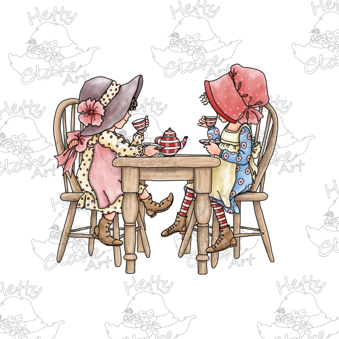 PRE-COLOURED - Old Fashioned Chit-chat - Digital Download - Etsy