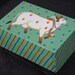 Beautifully Hand Painted Cow on Wooden Box, Trendy Jewelry Box ...