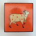 Beautifully Hand Painted Cow on Wooden Box. - Etsy