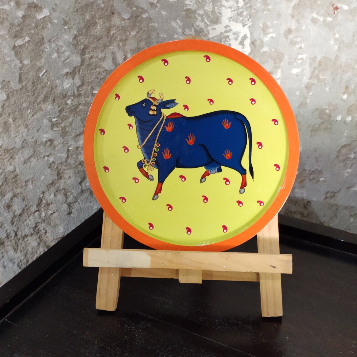 Hand Painted Decorative Plate Beautiful Handpainted Cow on - Etsy