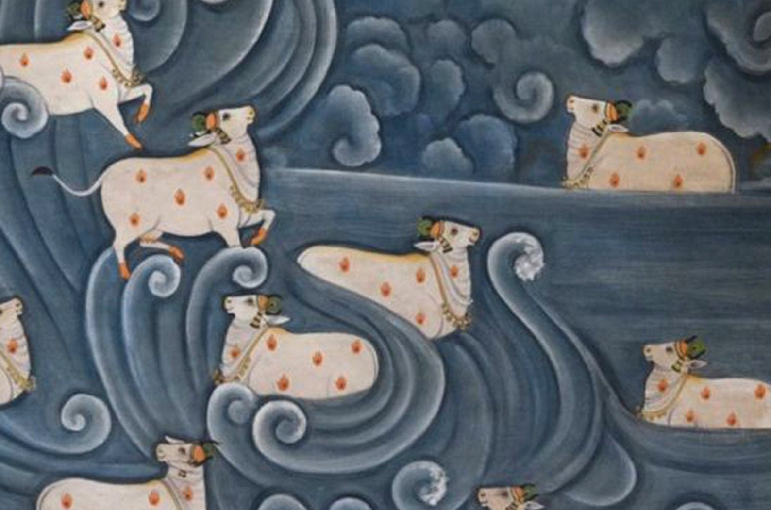 Traditional Painting of Beautiful Cows Hand Painted Cows - Etsy