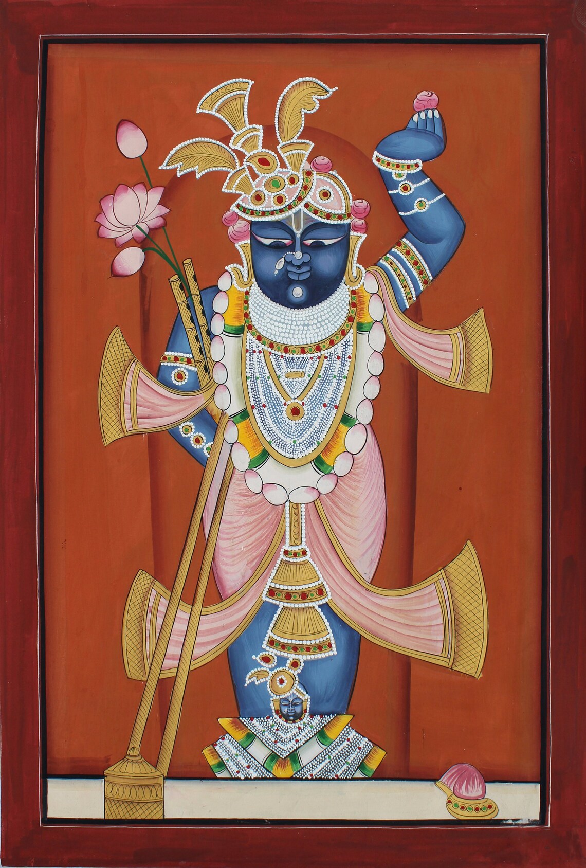 Traditional Painting of Lord Shrinath Ji wall Home Decor - Etsy India