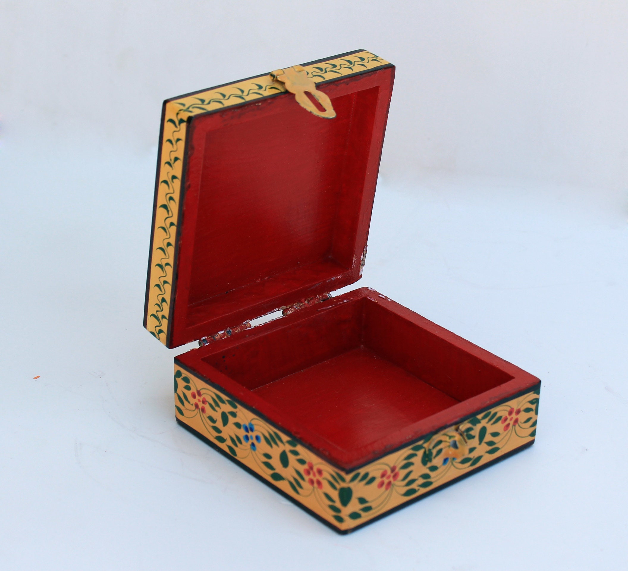 Hand Painted Peacock on Wooden Box Wooden Box Home Decor - Etsy