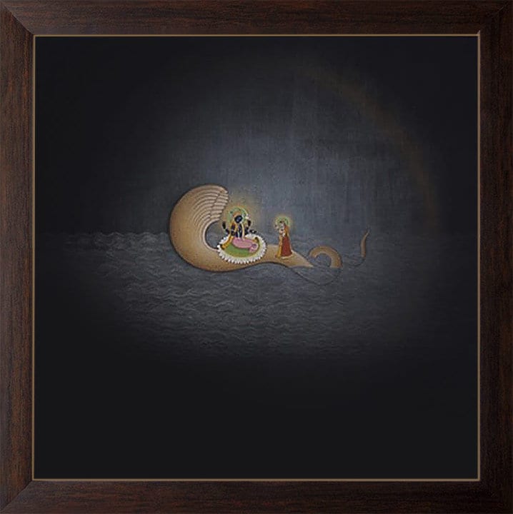 Pichwai Painting of Lord Vishnu Vishnu Sheshnaag Painting - Etsy Canada