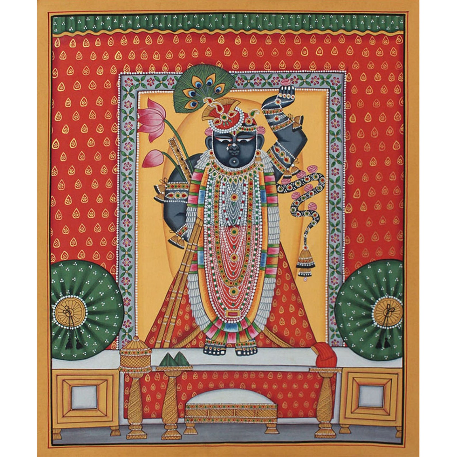 Painting of Lord Shrinath ji Painting Wall Decor Home | Etsy