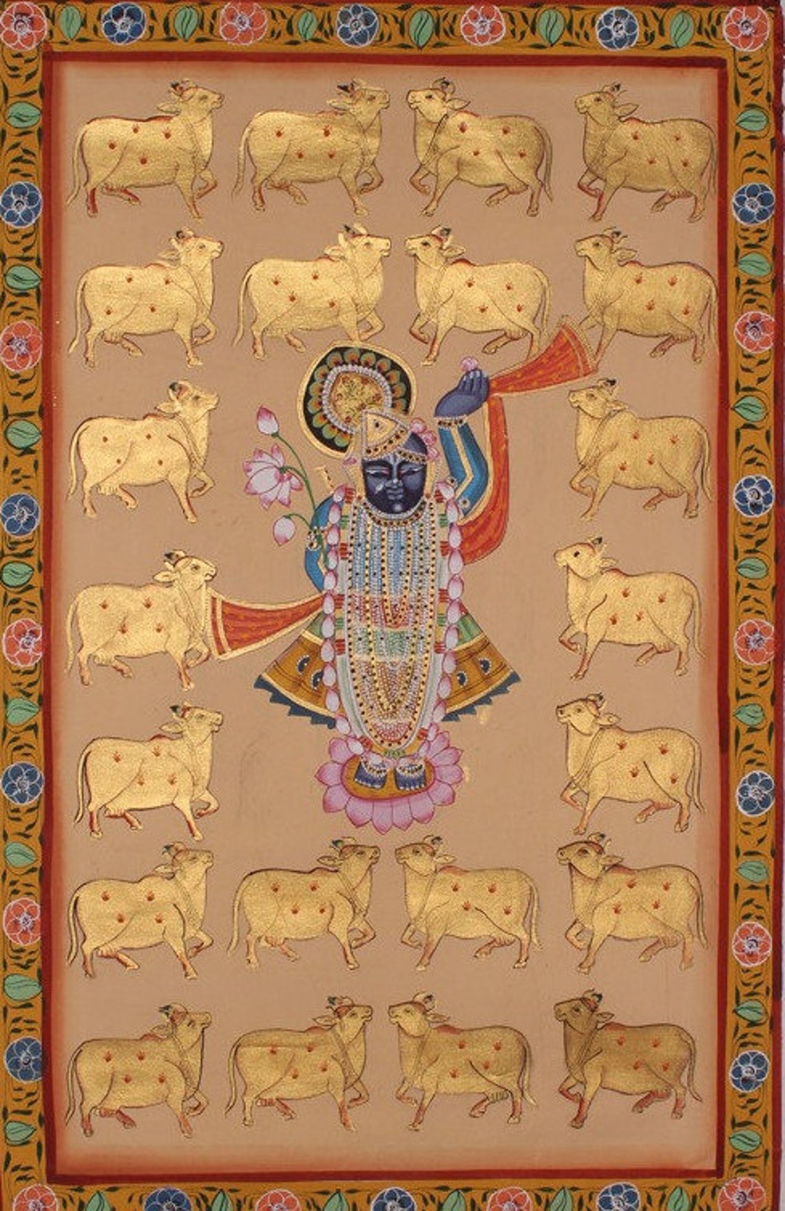 Painting of Lord Shrinath Ji Lord Shrinath Ji Indian Art - Etsy