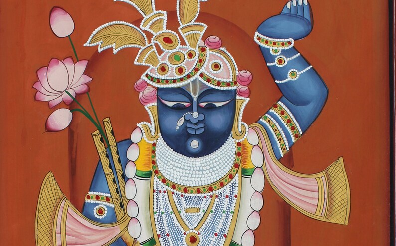 Buy Traditional Painting of Lord Shrinath Ji ,wall Home Decor Online in ...