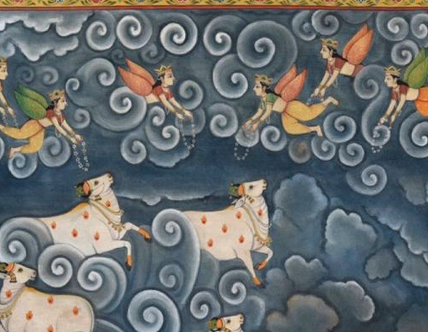 Traditional Painting of Beautiful Cows Hand Painted Cows - Etsy