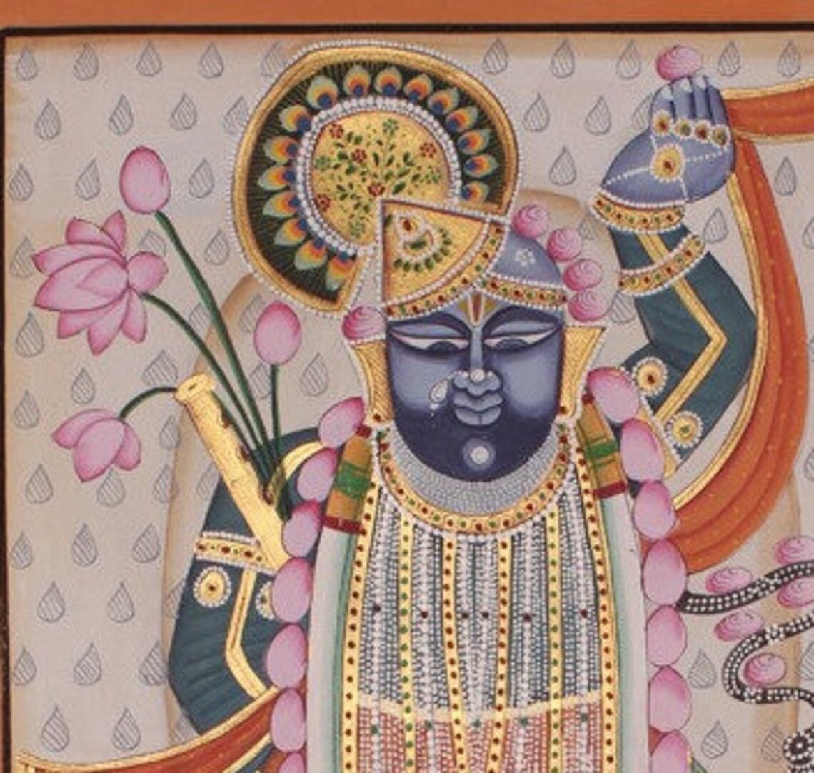 Painting of Lord Shrinath Ji Lord Shrinath Ji Indian Art - Etsy