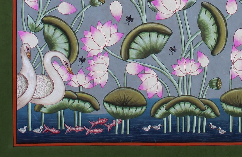 Buy Traditional Pichwai of Peacock in Kamal Talai Indian Online in ...