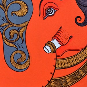 Lord Ganesha Painting handmade Painting on Canvas Acrylic - Etsy