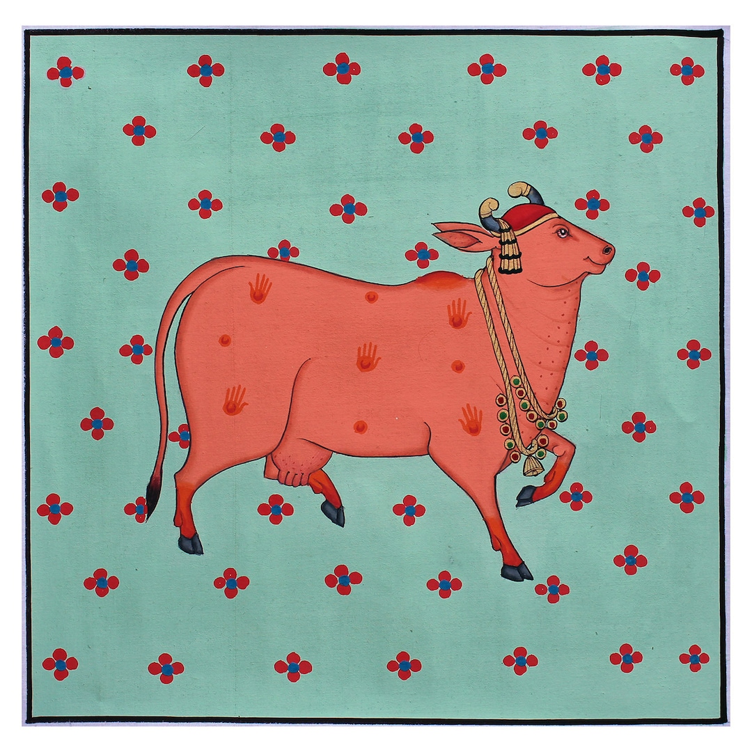 Traditional Wall Painting of Cows for Home Decor. - Etsy