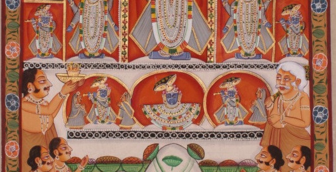 Painting of Lord Shrinath Ji Lord Shrinath Ji Indian Art - Etsy
