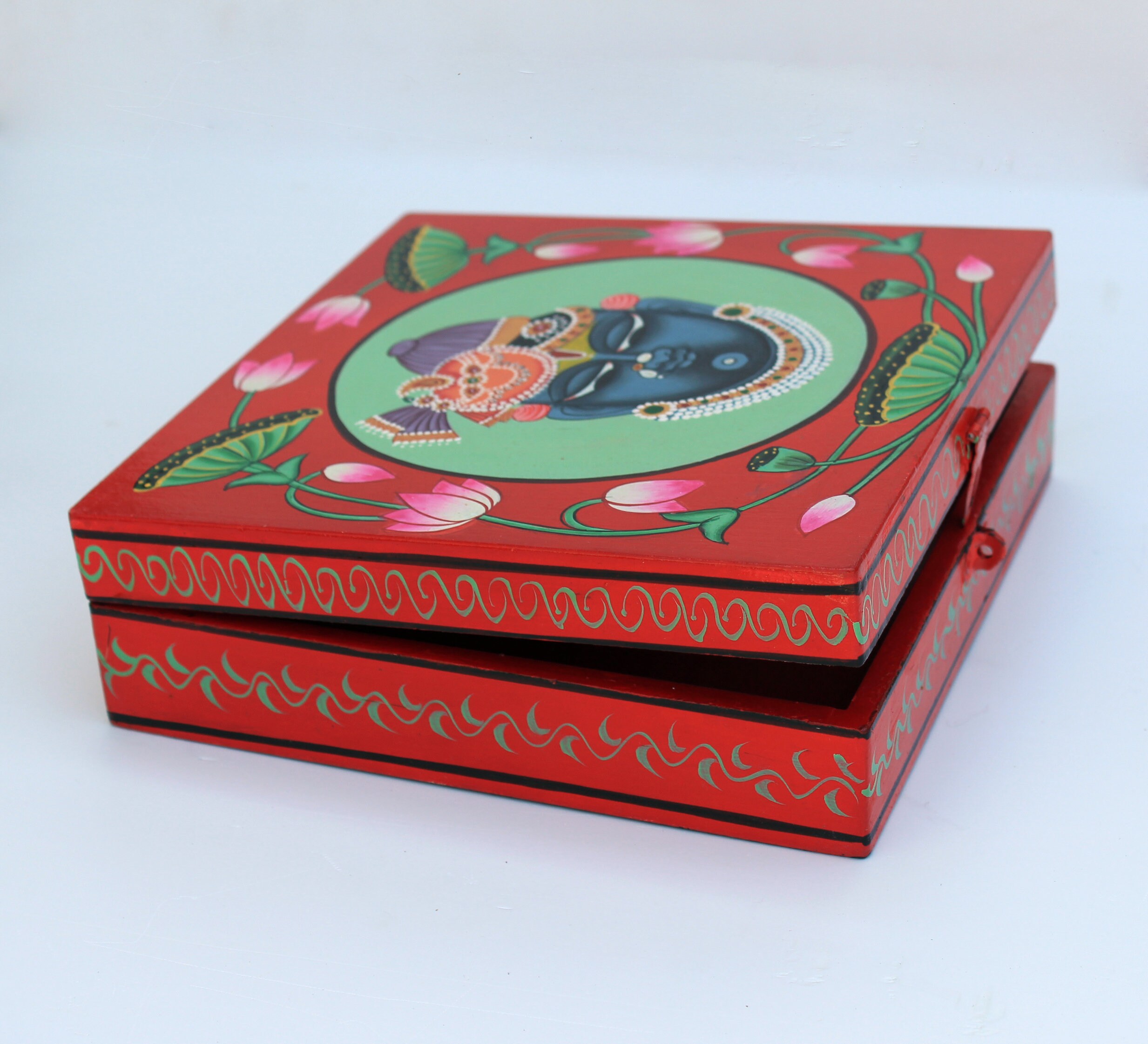 Hand Painted Shrinath Ji on Wooden Boxjewellry Boxtrendy - Etsy UK