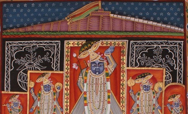 Painting of Lord Shrinath Ji Lord Shrinath Ji Indian Art - Etsy