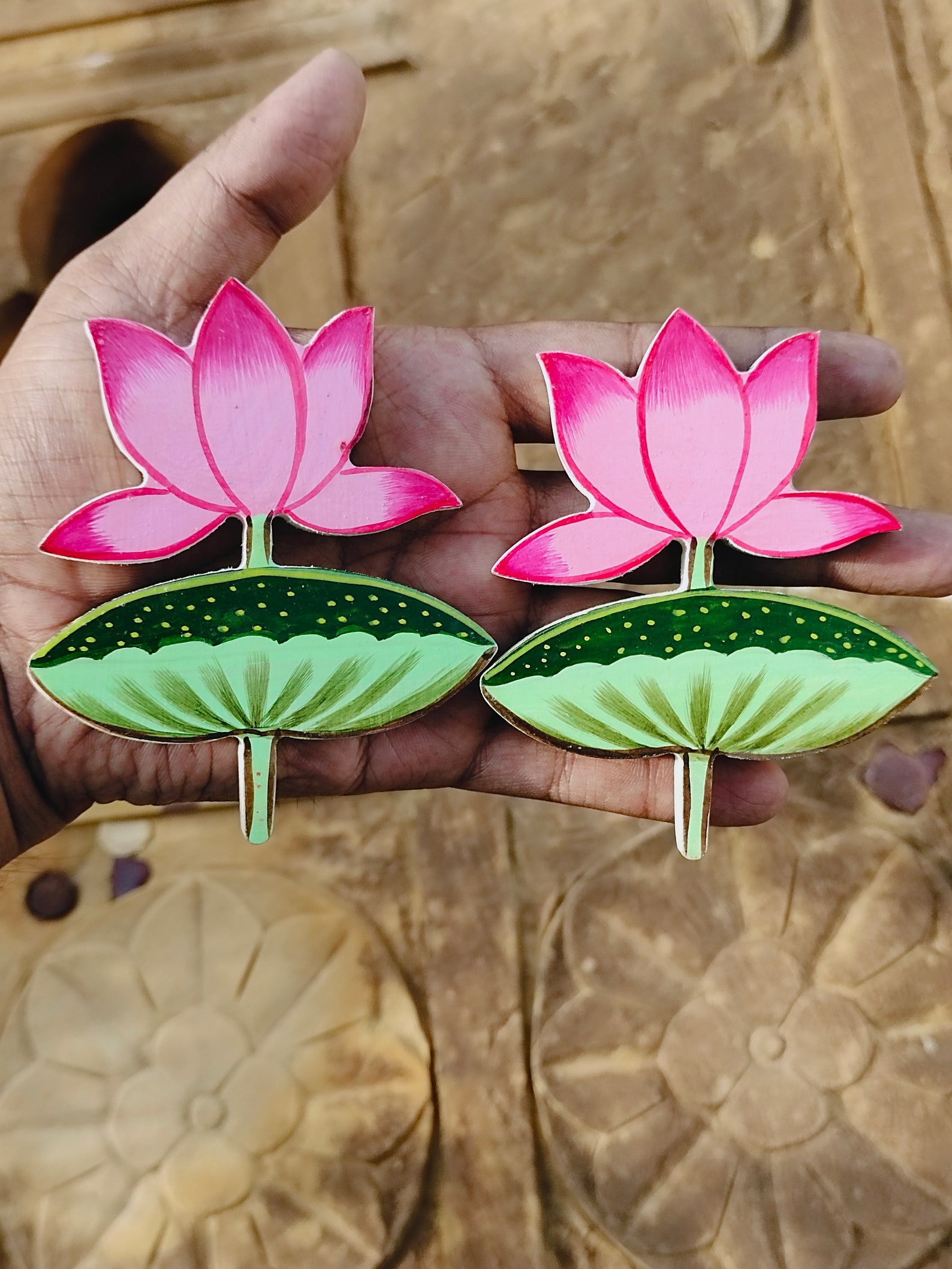 Mdf Lotus Flower Cutout Mdf Cutouts Small Cutouts / Wooden - Etsy
