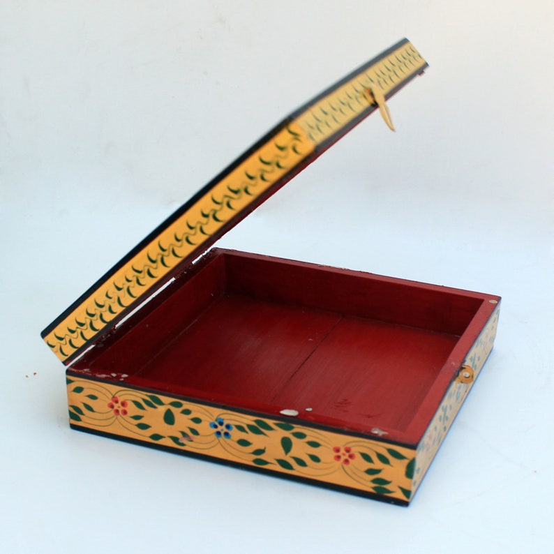 Hand Painted Peacock on Wooden Box. | Etsy