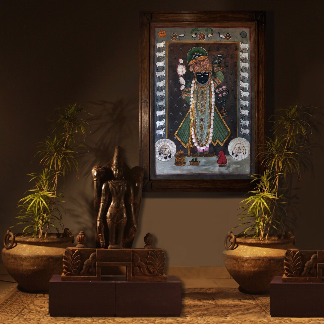 Shrinath Ji Darshan, Pichwai Paintings, Handmade Paintings, Lord ...