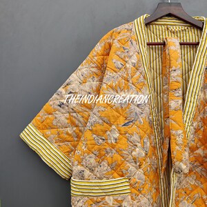 Cotton Quilted Robe, Quilted Kimono, Robes, Traditional Kimono, Cotton ...