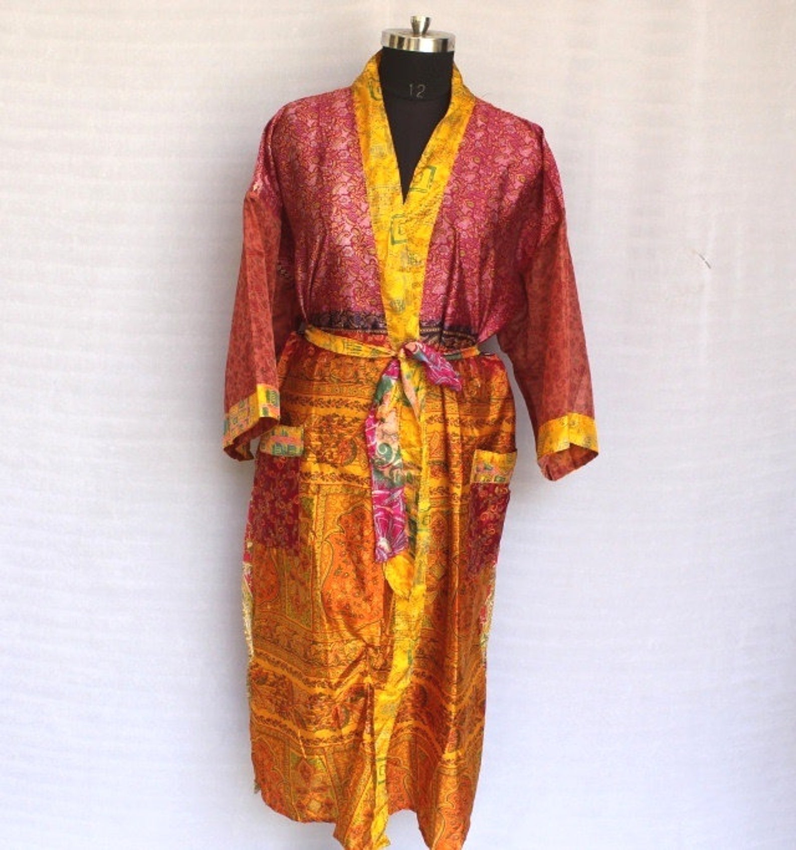Multicoloured Funky Robe Night Wear Robes Swimming Robe Trendy | Etsy