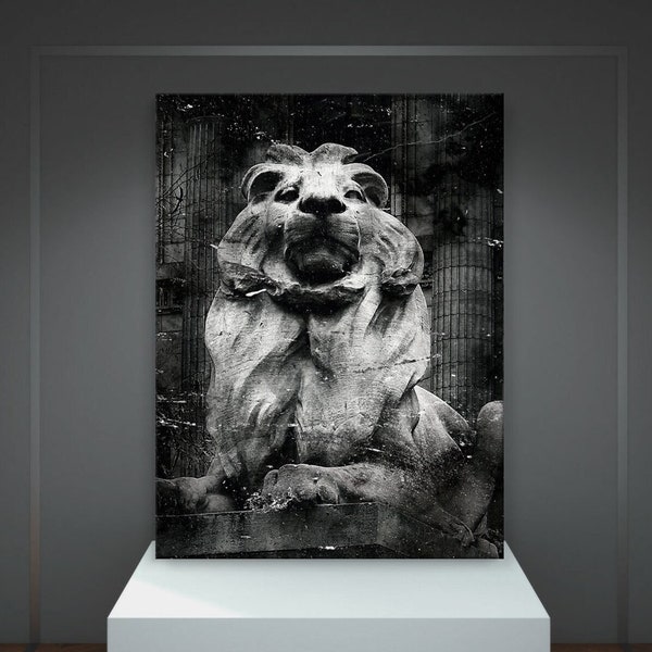 Library Lion - Etsy