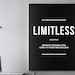 Limitless Adjective Wall Art Modern Office Decor Definition Canvas ...