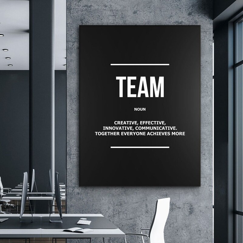 Teamwork Wall Art - Etsy