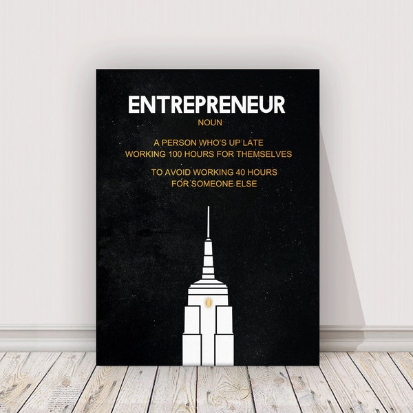Entrepreneur Wall Art - Etsy