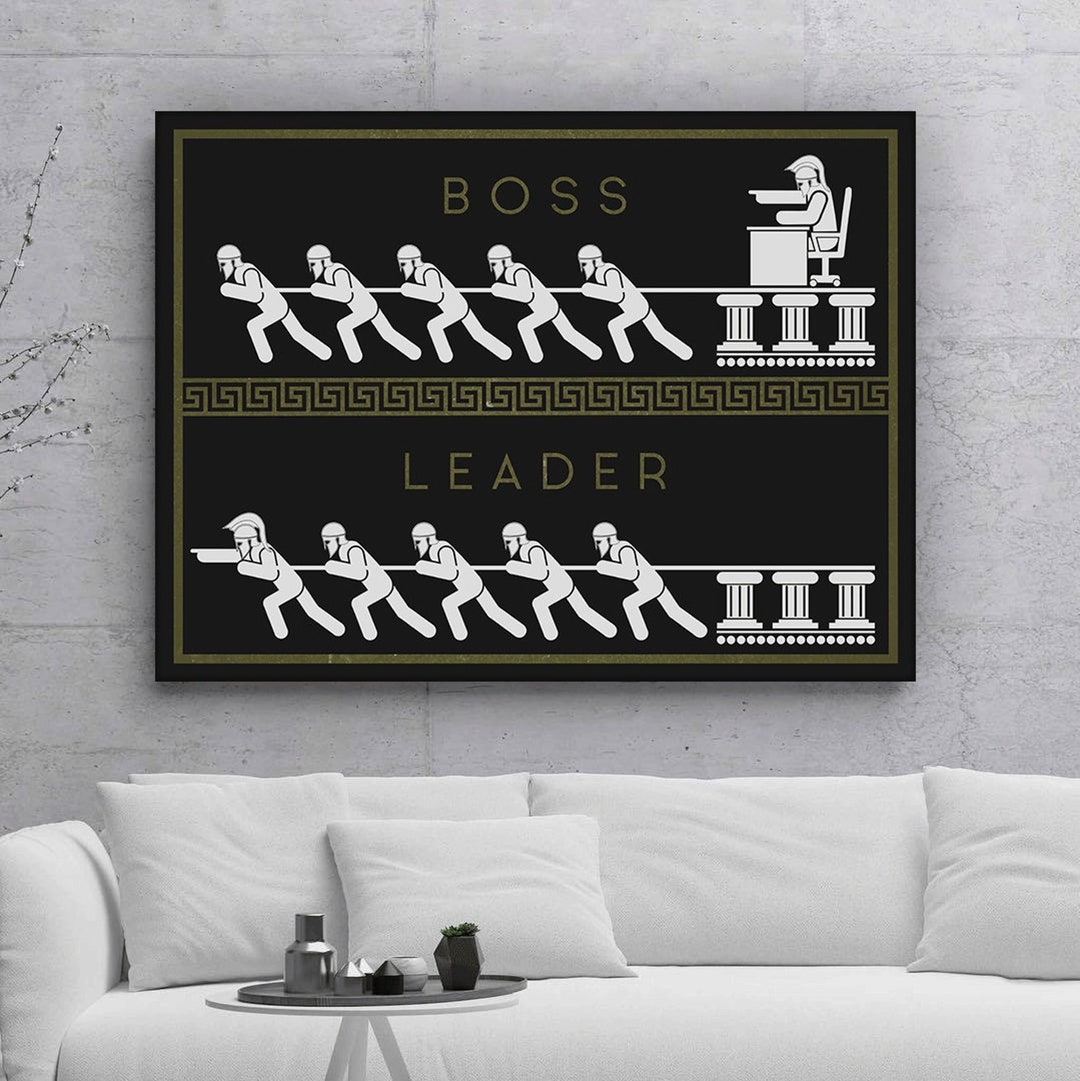 Leader and Boss Wall Art Canvas Print Office Decor / Entrepreneur ...
