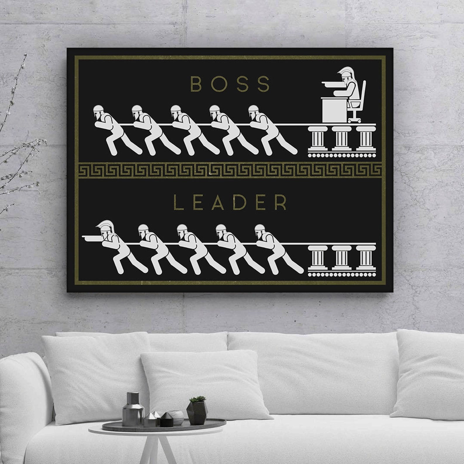 Leader and Boss Wall Art Canvas Print Office Decor / Entrepreneur ...