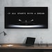 Mercedes Benz Canvas Print Dream Big Wall Art for Car Lovers Luxury ...