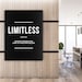 Limitless Adjective Wall Art Modern Office Decor Definition Canvas ...