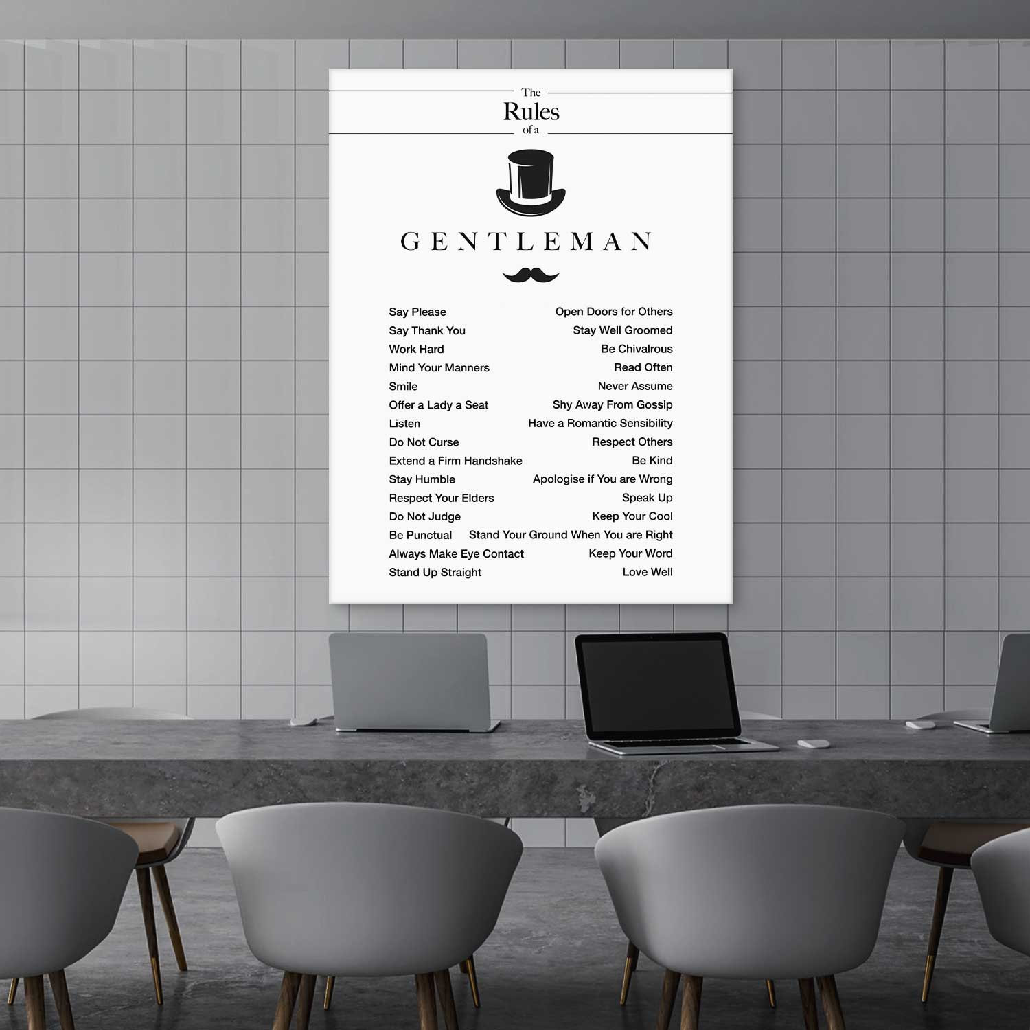 Rules Of A Gentleman Poster