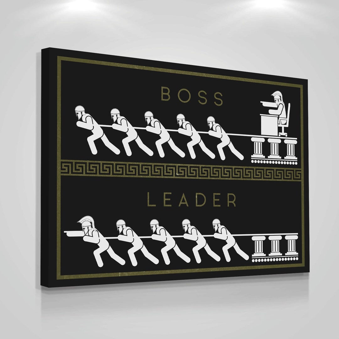 Leader and Boss Wall Art Canvas Print Office Decor / Entrepreneur ...