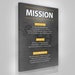 3x Company Core Values Motivational Wall Art Business Mission Statement ...