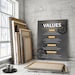 3x Company Core Values Motivational Wall Art Business Mission Statement ...